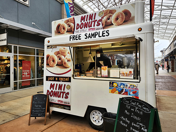 Nothing fuels a shopping marathon quite like fresh mini donuts&mdash;the unofficial energy bar of serious bargain hunters.