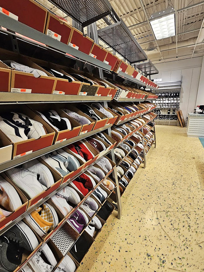 Sneaker heaven exists, and it's organized by size and style. The hardest decision isn't whether to buy, but which pair deserves your feet.