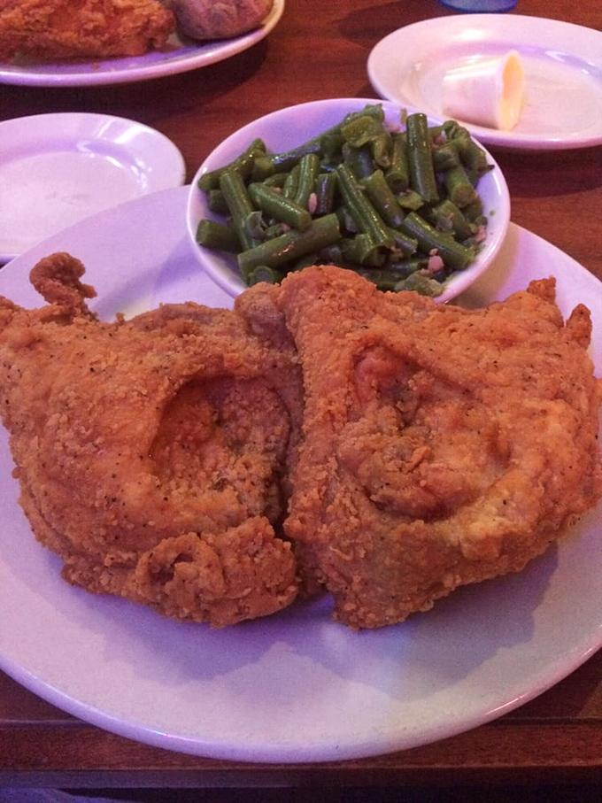 This isn't just fried chicken&mdash;it's edible architecture with a perfectly seasoned golden exterior protecting juicy meat that practically begs to be devoured.