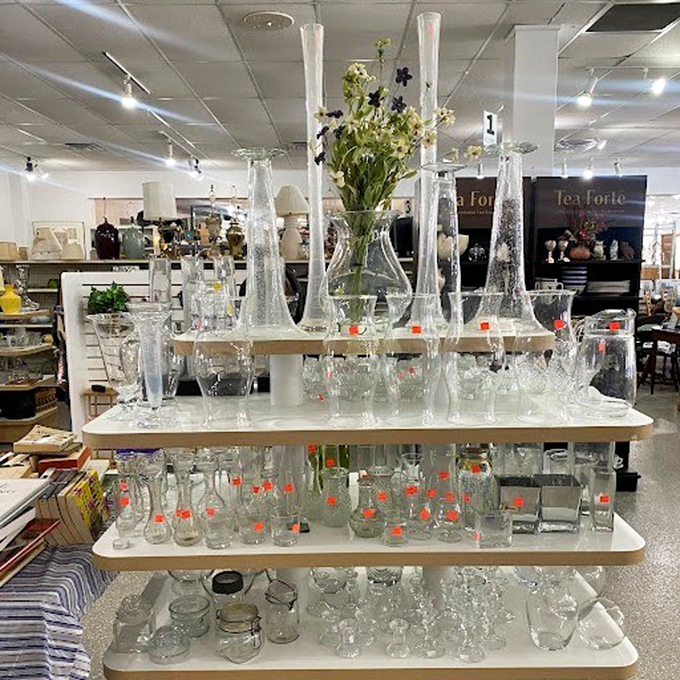 Crystal kingdom! From elegant decanters to humble mason jars, this glassware collection sparkles with potential for your next dinner party.