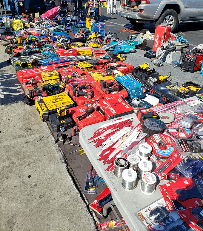 Tool paradise for the weekend warrior. One person's "honey-do list" is another's excuse to expand their collection of power tools.