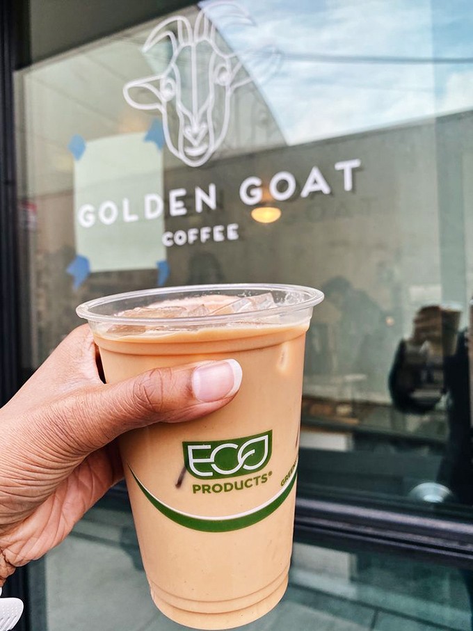 Coffee on the go never looked so good. That creamy iced latte stands ready to transform your afternoon slump.