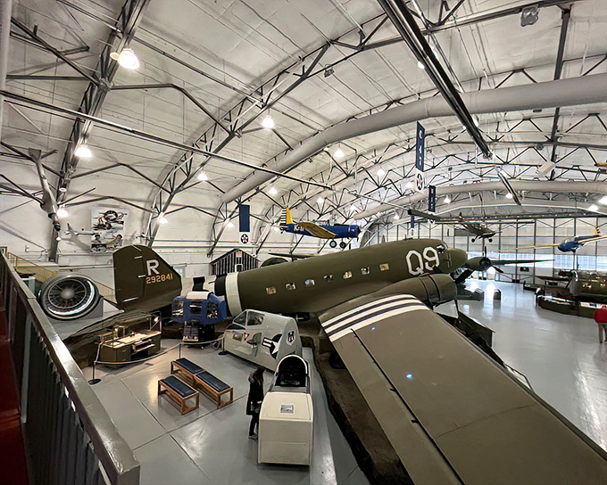 Aviation's greatest hits, all under one roof. The museum's collection spans decades of flight innovation, from propellers to jet engines.