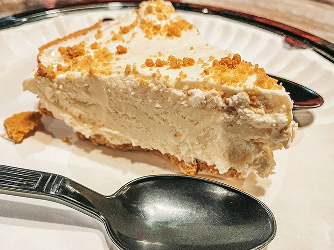 Key lime pie that strikes the perfect balance between sweet and tart &ndash; the kind that makes you close your eyes and momentarily forget your table manners.
