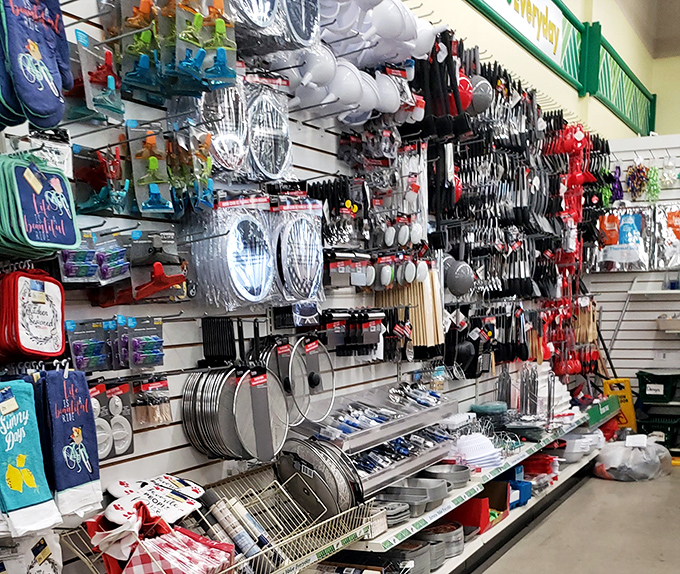 Kitchen gadget heaven! Like a culinary treasure chest where spatulas and serving spoons await their chance to shine.