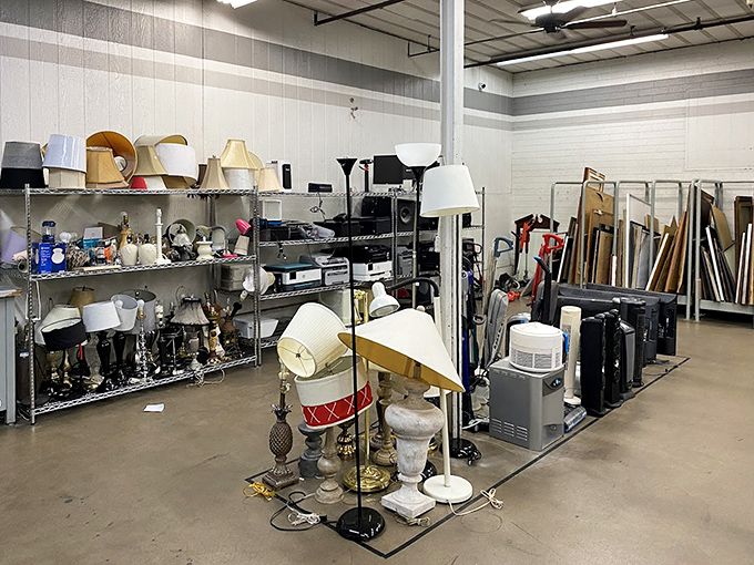 Lamp heaven! Where lighting fixtures go for their second act, from gaudy gold chandeliers to that perfect reading lamp you didn't know you needed.