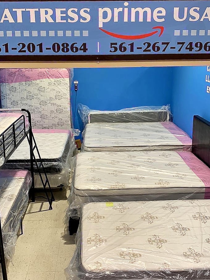 Sleep tight without breaking the bank! This mattress display proves you don't need to spend a fortune for sweet dreams.