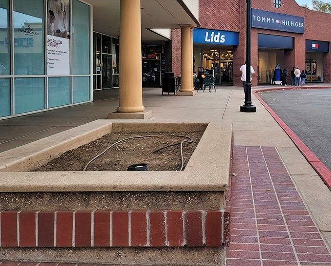 Nature meets retail therapy as lavender blooms frame the Gilroy Premium Outlets sign&mdash;a fragrant reminder you're in California, not just any outlet mall.