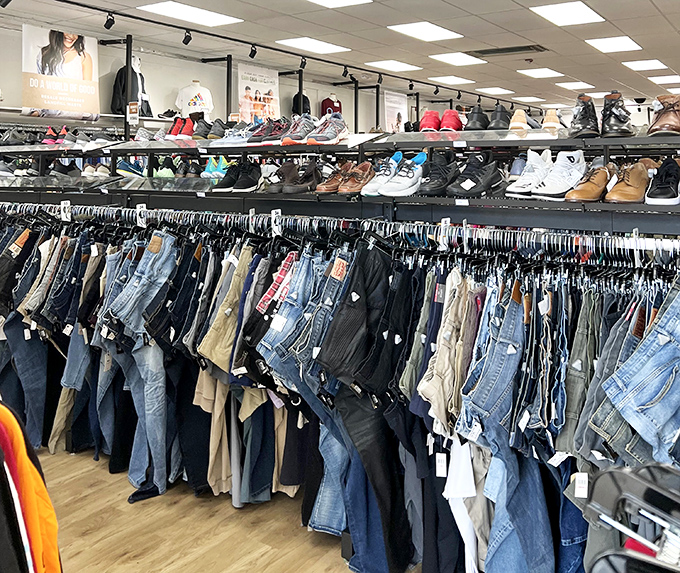 Denim heaven isn't a myth&mdash;it's right here in Greenville. The holy grail of jeans awaits among these perfectly organized racks.