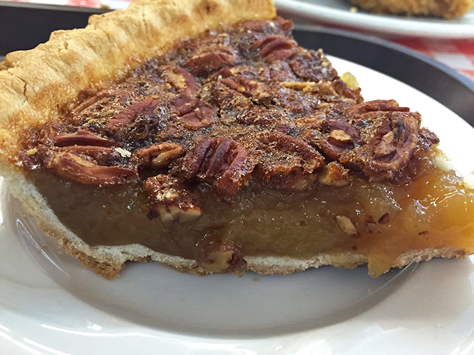 This isn't just pecan pie&mdash;it's a sweet Georgia symphony where buttery crust meets caramelized filling in perfect harmony.