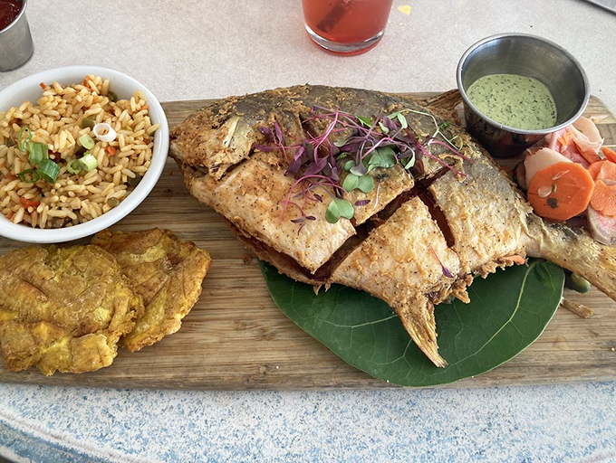This whole pompano is the seafood equivalent of a showstopper Broadway number&mdash;dramatic presentation with flavors that deserve a standing ovation.
