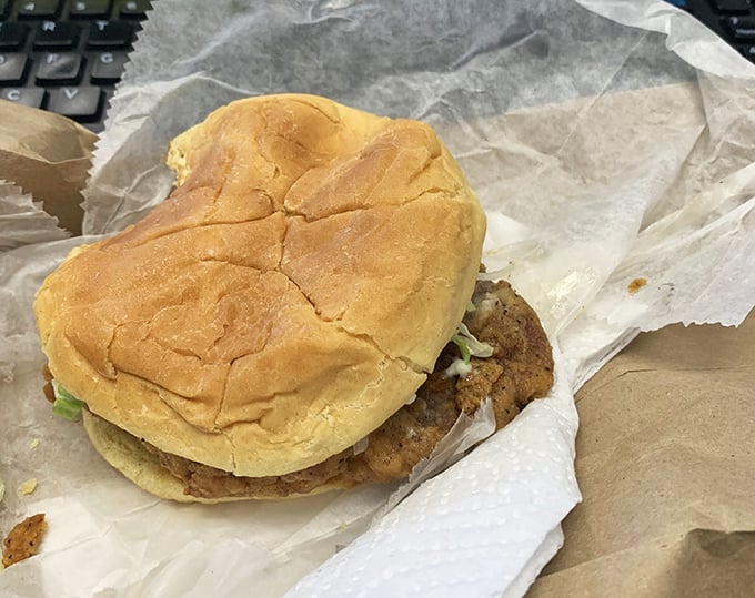 This isn't just a sandwich; it's a masterclass in simplicity&mdash;a perfectly seasoned pork tenderloin nestled in a soft bun that yields with each satisfying bite.