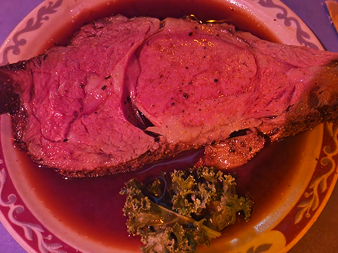 Behold the star of the show &ndash; prime rib so perfectly pink it should have its own Instagram account and fan club.
