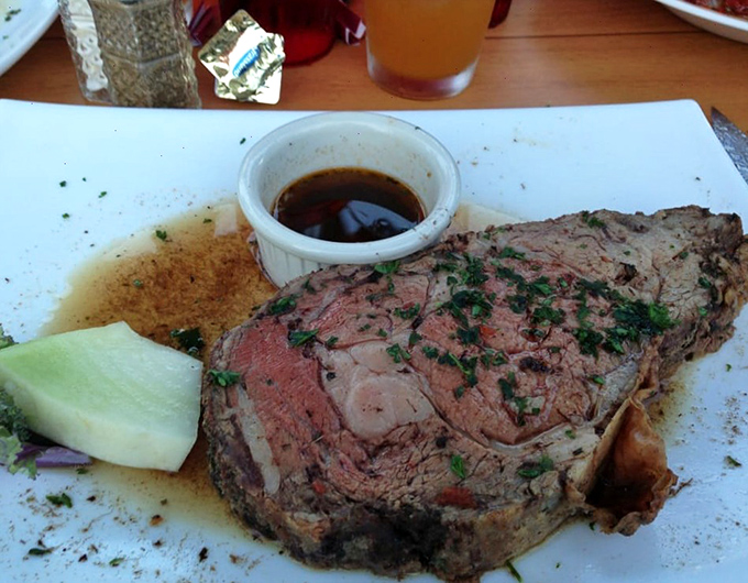 Prime rib so perfectly pink, it could make a vegetarian question their life choices &ndash; briefly.