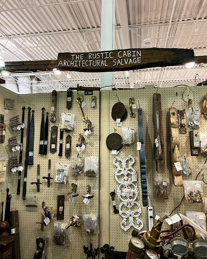 The Rustic Cabin's architectural salvage transforms one person's demolition into another's design statement. Yesterday's doorknob, tomorrow's conversation piece!