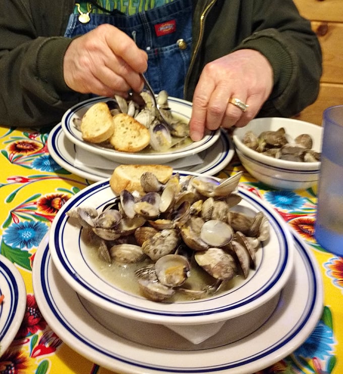 These aren't just clams &ndash; they're an oceanic celebration in a bowl, with crusty bread standing by for the essential post-meal sauce-sopping ritual.