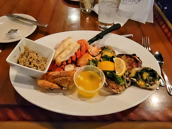 The seafood combo plate isn't just dinner&mdash;it's a maritime celebration where lobster, crab, and shrimp gather for their final glorious purpose.