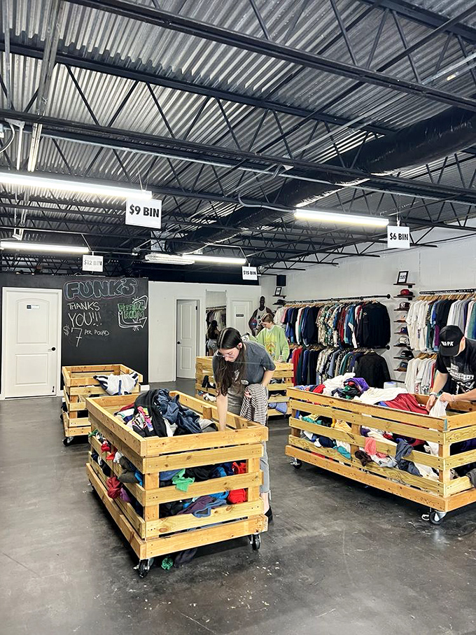 These wooden bins on wheels are basically treasure chests that someone forgot to bury properly.