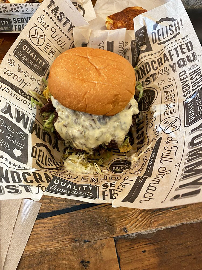 This isn't just a burger; it's a masterpiece of beef, cheese, and sauce that makes ordinary burgers weep with inadequacy.