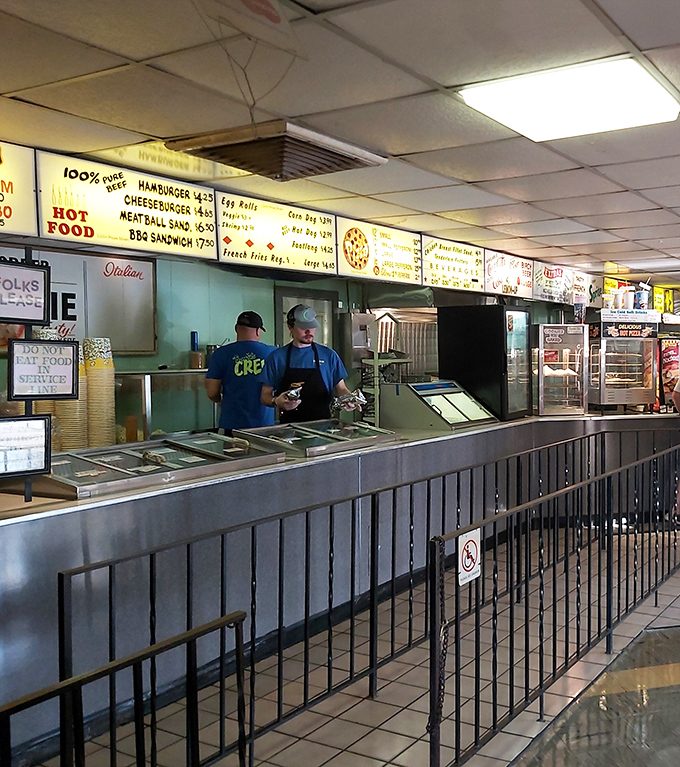 The beating heart of any drive-in experience: a snack bar that hasn't surrendered to the modern world's notion of "upgraded concessions."