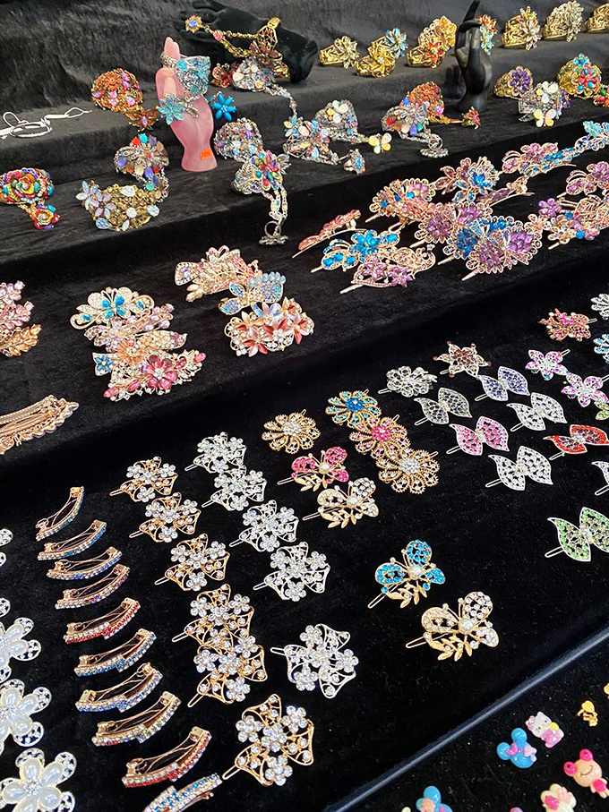 Bling that blinds! These sparkling accessories could either complete your wedding ensemble or help signal passing aircraft in emergencies.