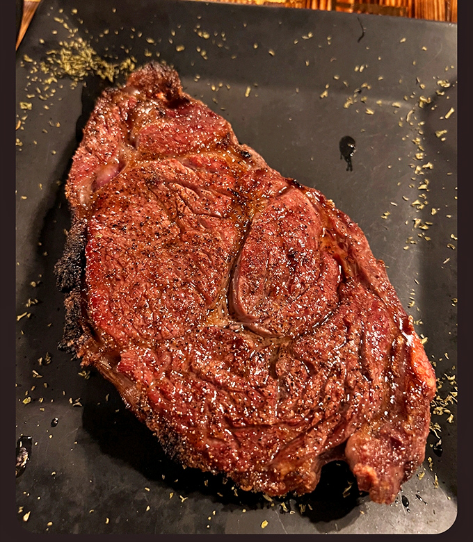 A perfectly seared steak that doesn't need fancy sauces to sing&mdash;just fire, salt, and respect. This is meat in its most honest form. 