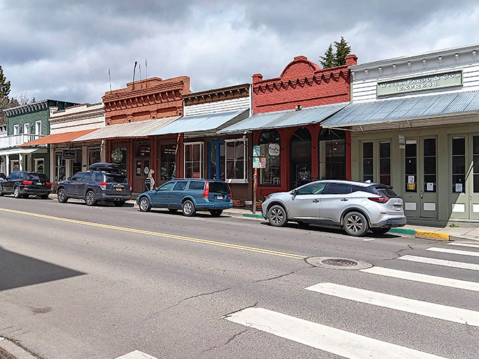 These aren't movie set facades – each storefront tells a chapter in Jacksonville's gold rush story, with modern businesses keeping the narrative alive.