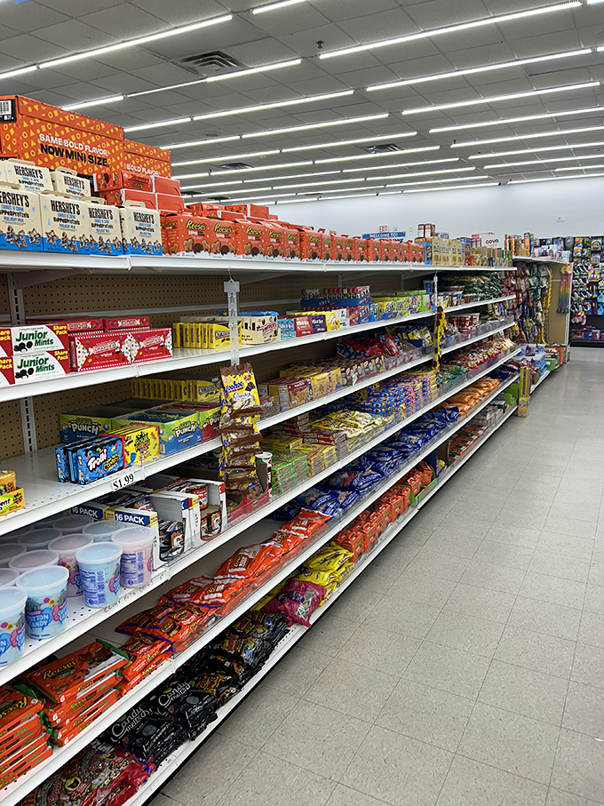 A candy lover's dream that would make Willy Wonka jealous&mdash;rows of sweet treasures that bring out the kid in every shopper.