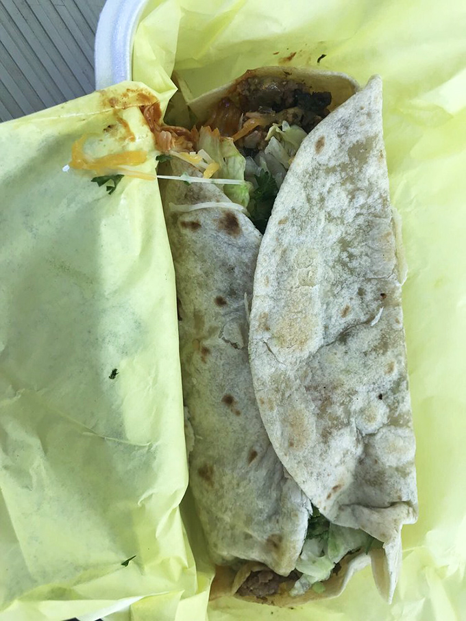 Not just burgers! This wrapped delight proves Snowhite knows its way around a tortilla too&mdash;simple, satisfying, and ready for its close-up.