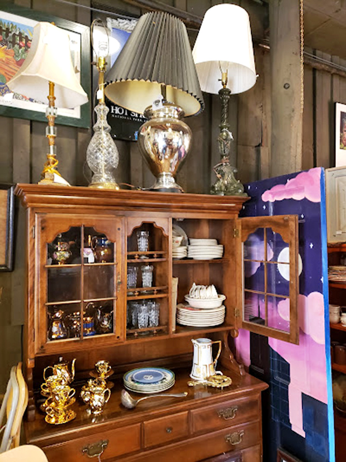 This isn't just furniture&mdash;it's functional art. That hutch has probably witnessed more family dinners than most of us have had hot breakfasts.