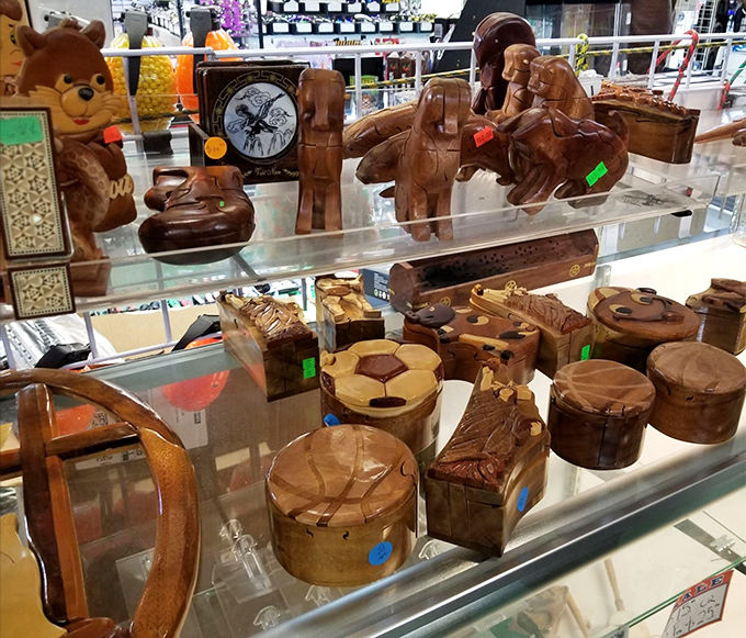 Handcrafted wooden treasures await the discerning collector. One person's trinket box is another's conversation piece for decades to come.