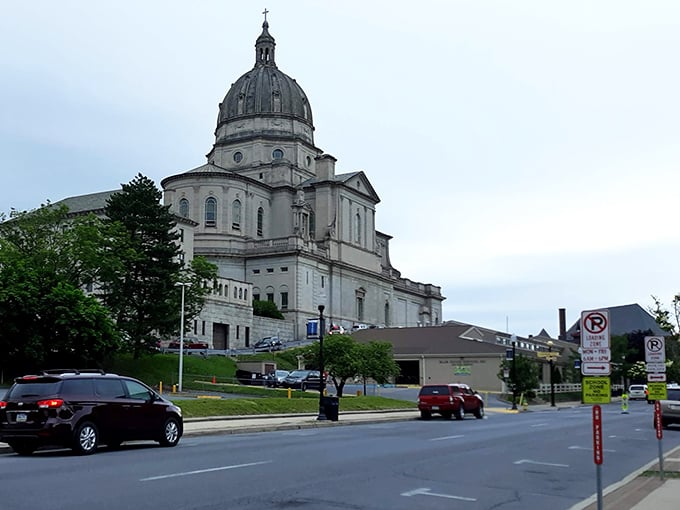 Downtown Altoona&rsquo;s grand cathedral rises with quiet dignity, where every stone speaks of community, faith, and resilience.