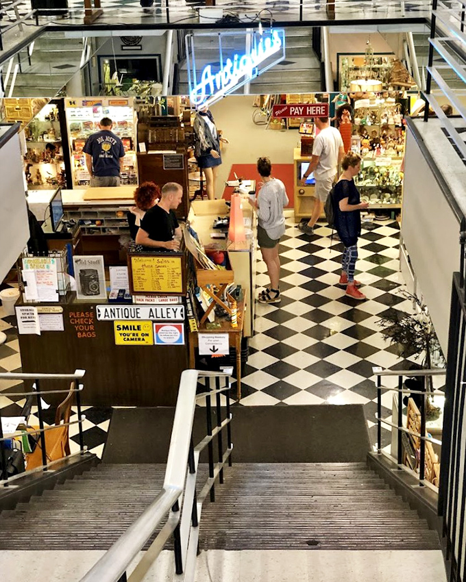 From this bird's-eye view, you can see families creating memories while hunting for pieces of history together.