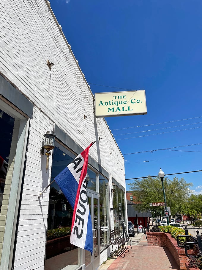 McKinney's charming storefront flies its flag proudly - American treasures at Texas-sized bargain prices! 