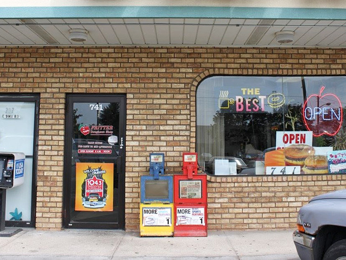 The Apple Fritter Donut Shop's humble exterior hides treasure within &ndash; like finding gold in your backyard.