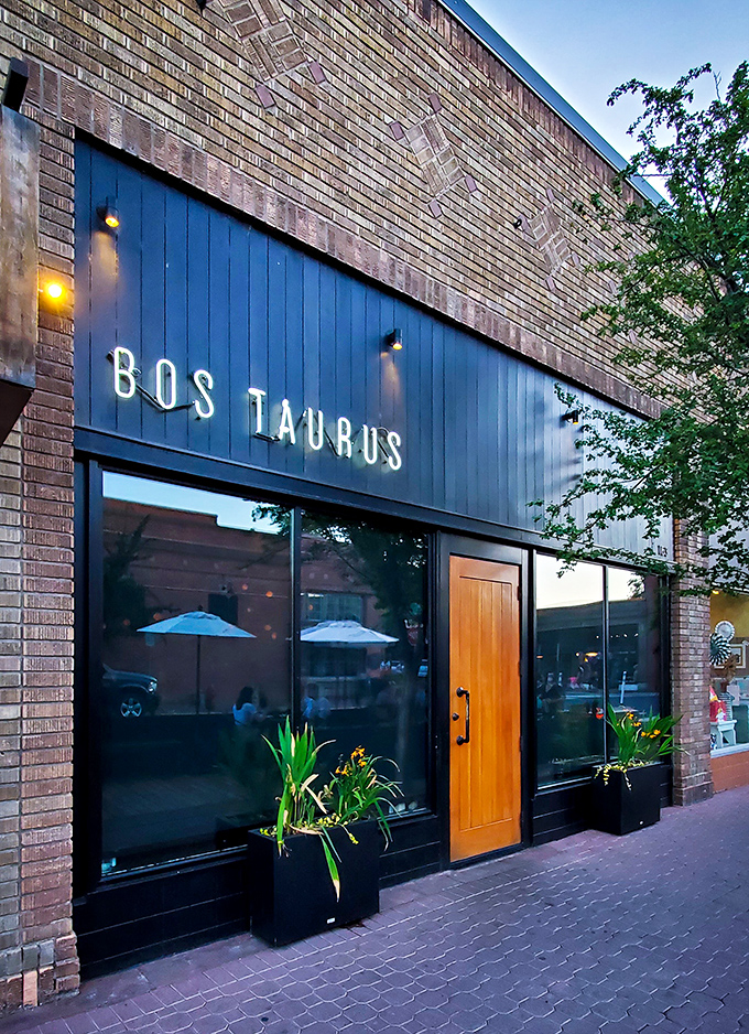 Clean lines and big windows - perfect for watching other diners enjoy their perfectly cooked steaks.