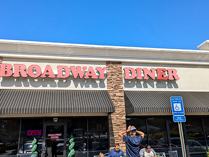 Broadway Diner's stone facade suggests serious business - and that business is making your taste buds sing.