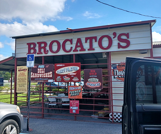 Brocato's colorful signage practically shouts "Come hungry!" - and you absolutely should listen to it.