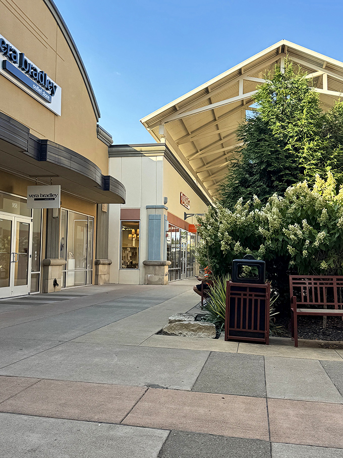 Brick buildings house brand-name treasures waiting to jump into your shopping bags.