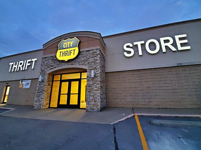 The stone accents give this thrift outlet a boutique feel that elevates secondhand shopping to an art.