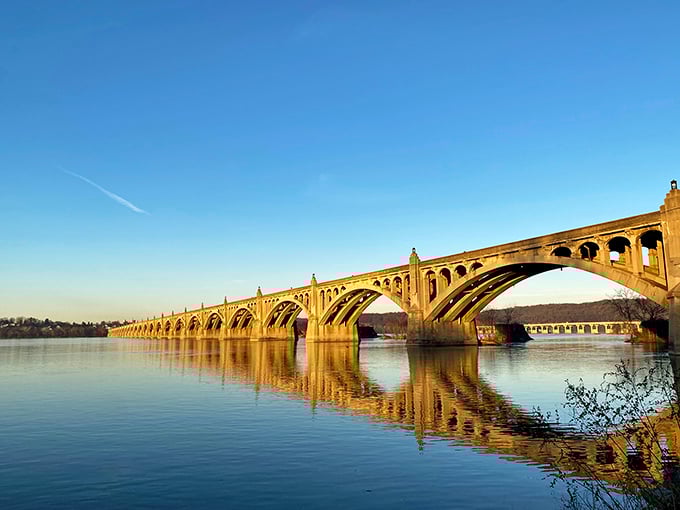 Columbia's bridge stretches across the Susquehanna like a gateway to simpler times and sweeter moments.