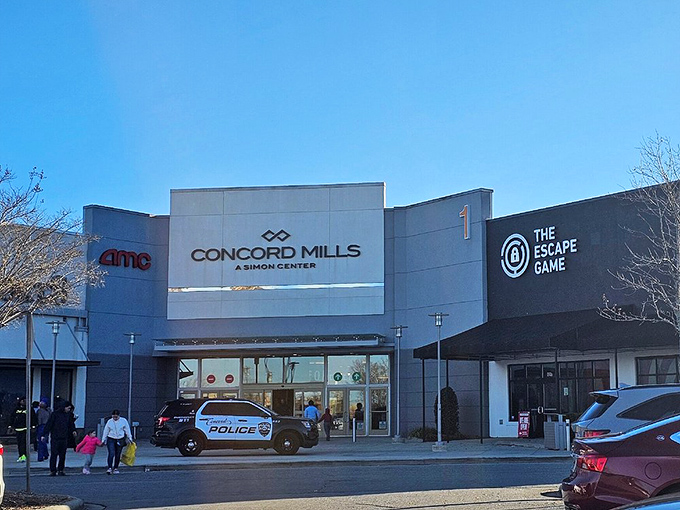 This massive indoor shopping universe stretches beyond the horizon, promising adventures around every curved corner.