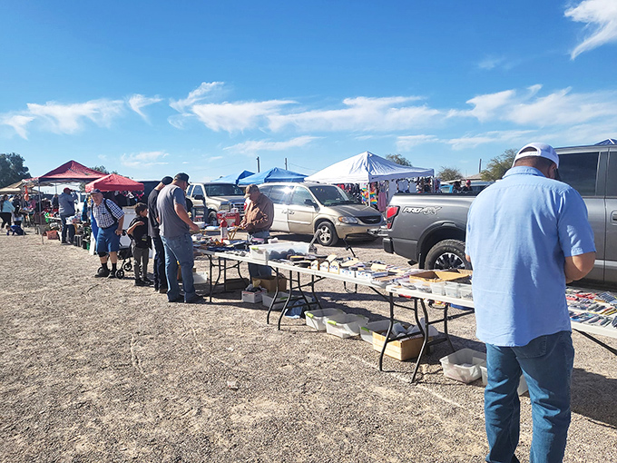 Desert deals under open skies! Coolidge Swap Meet brings treasure hunters together in this no-frills marketplace.