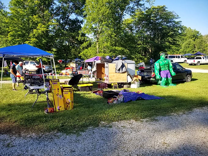 Nothing beats the authentic charm of vendors setting up shop under the open sky on perfect weather days.