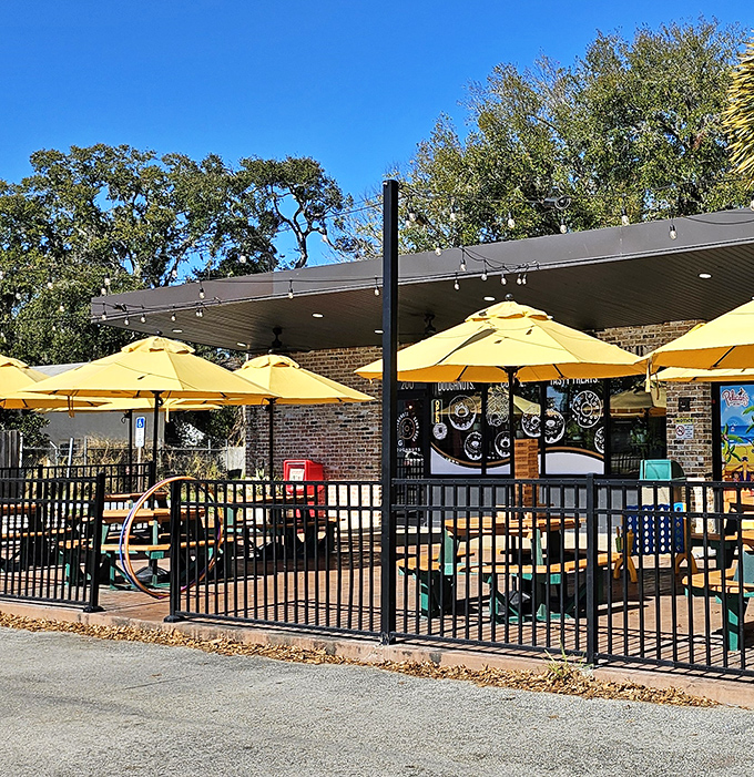Outdoor seating and fresh air make these donuts taste even better. Coffee optional, but recommended!