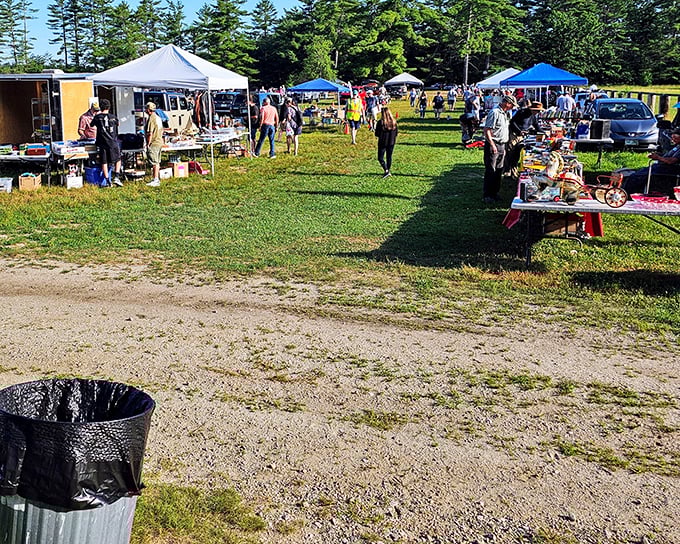 Davisville's open-air market brings together toys, furniture, and memories under New Hampshire's big blue sky. Nostalgia sold separately.