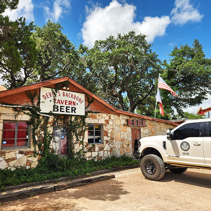 Devil's Backbone Tavern's stone walls have absorbed decades of stories, music, and laughter - if only they could talk!