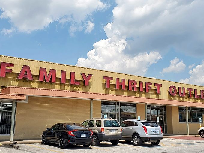 Family Thrift Outlet's no-nonsense exterior hides the kind of bargain bonanza that makes smart shoppers smile.