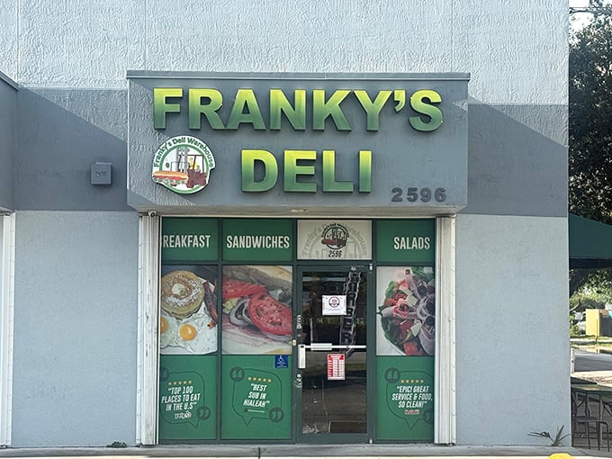 Franky's Deli Warehouse promises breakfast, sandwiches, and salads with a cleanliness that would make your mother proud.