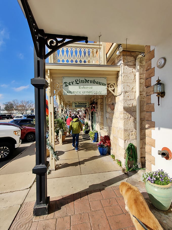 Fredericksburg's German heritage blooms beautifully in every storefront along this Hill Country treasure of a street.